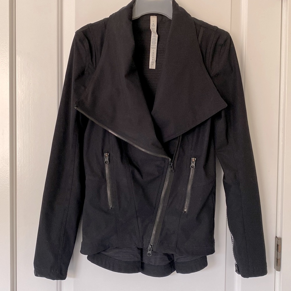 Lululemon Shawl Collar Zip Moto Jacket - Gem